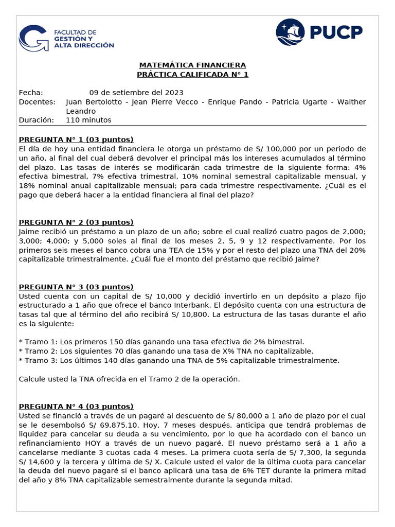 PC1 2023-2, preguntas | PDF