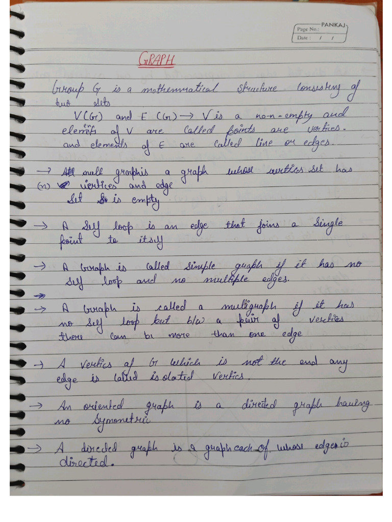 Graph Theory Mathematics English Medium _240427_130013 | PDF