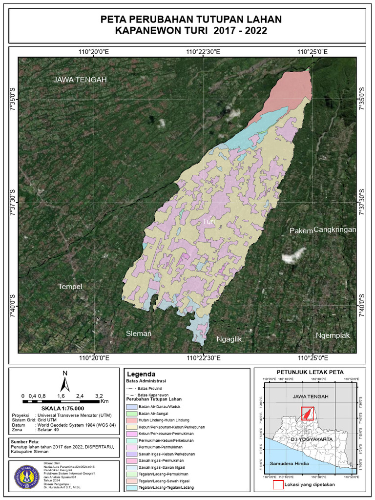 Peta Perubahan Tutupan Lahan Intersect | PDF