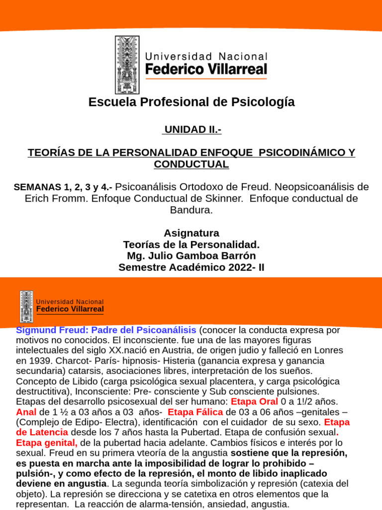 DIAPOSITIVAS.- UNIDAD II . SEMANAS 1, 2, 3 y 4 | PDF