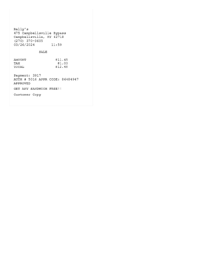 Printable Receipt (2) | PDF
