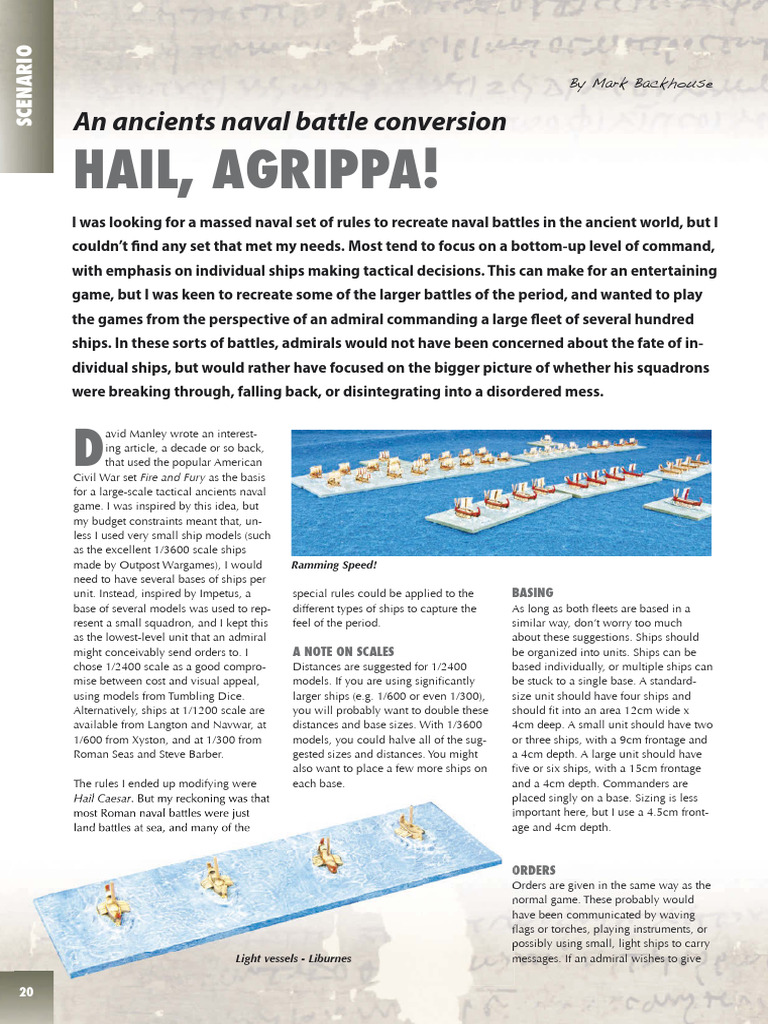 Hail Agrippa HC Ancients Naval Conversion | PDF | Military