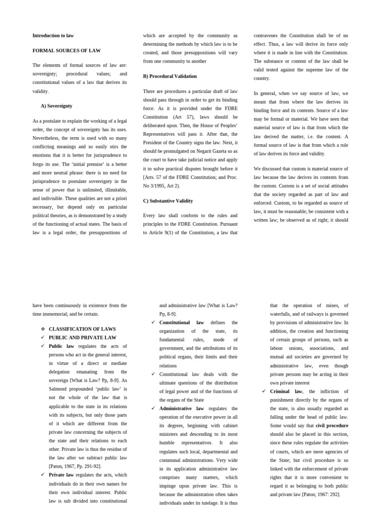 Introduction to law | PDF