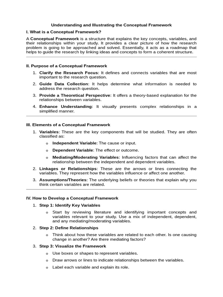 Conceptual Framework | PDF