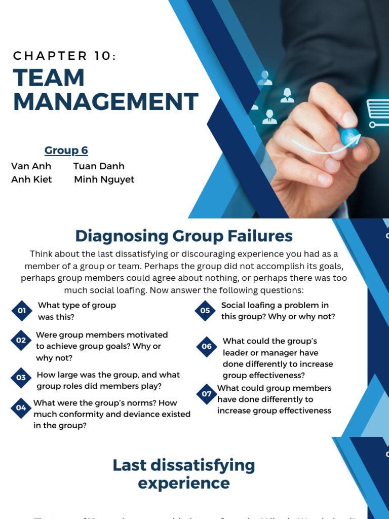 Group 6 - Chapter 10 Team Management | PDF