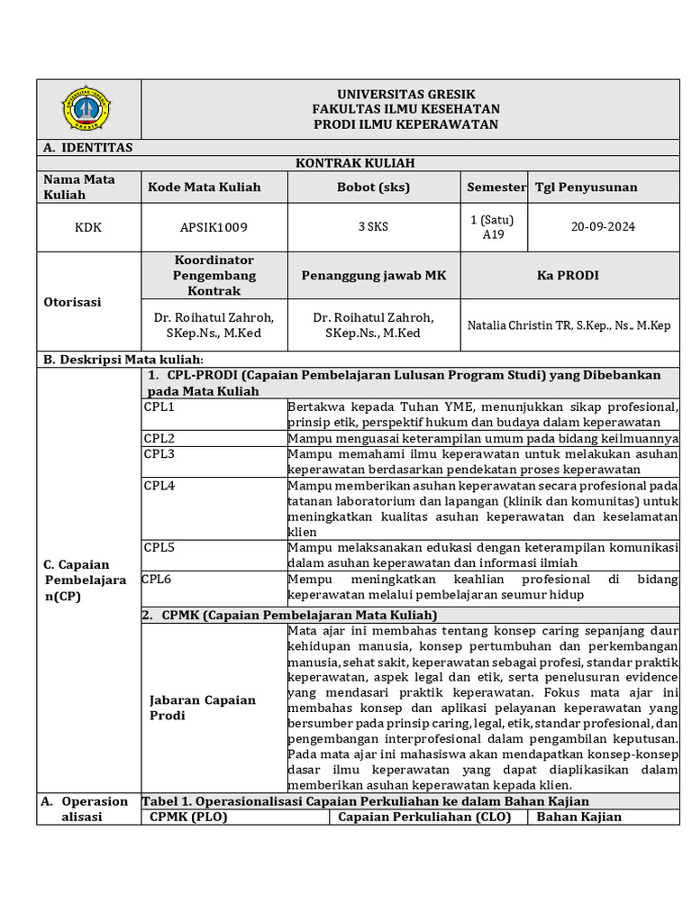 Kontrak KDK A19 | PDF