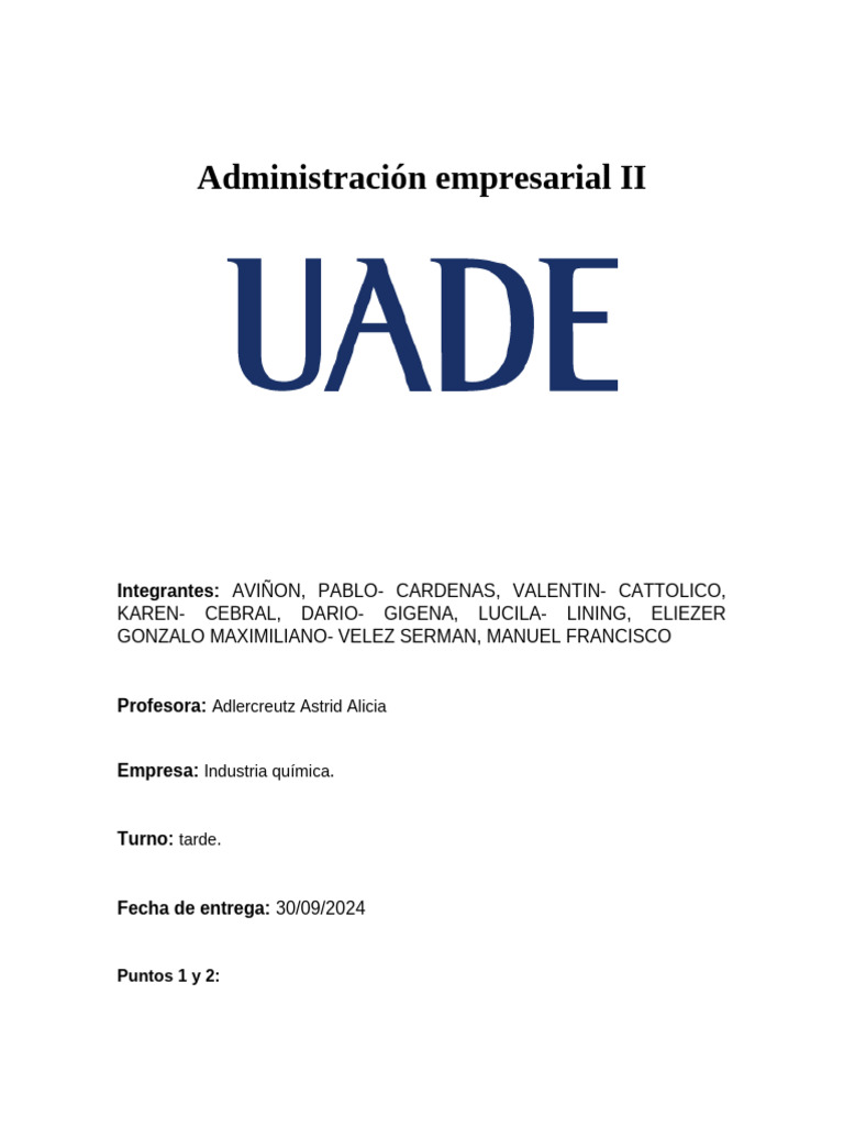 1° Entrega TP - ADM II | PDF