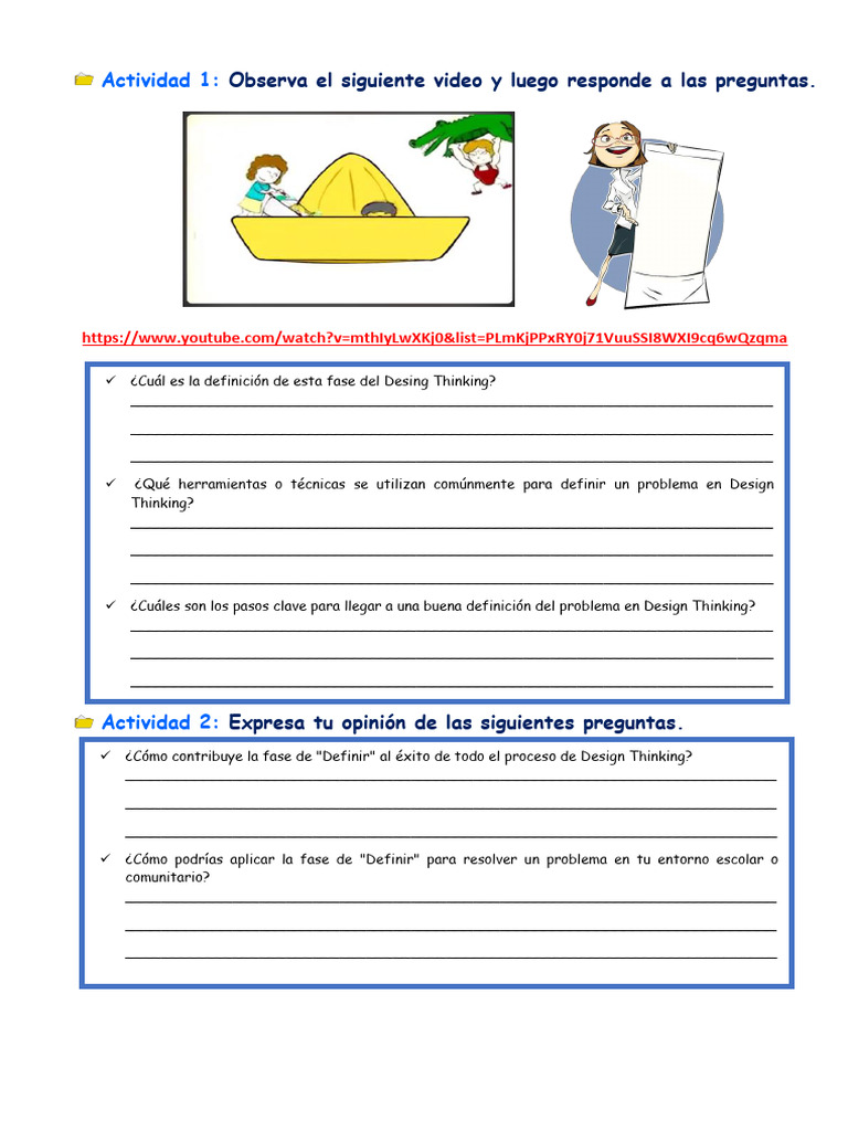 Ficha para Compartir # 2 de La U - 6 | PDF | El pensamiento de diseño | Ciencia cognitiva