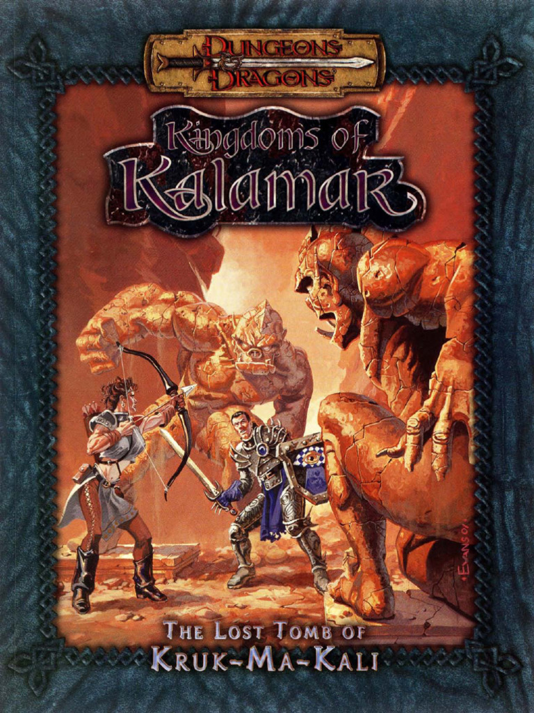 D&D 3rd Ed.-Kingdoms of Kalamar-The Lost Tomb of Kruk-Ma-Kali | PDF