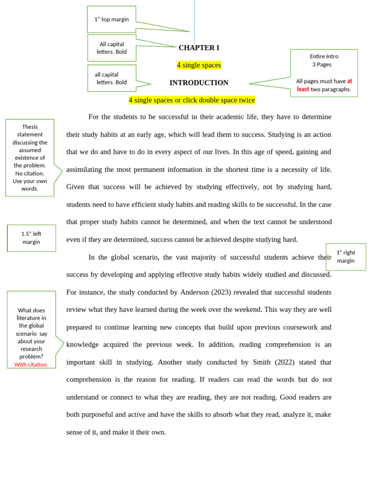 How To Write Chapter 1 | PDF