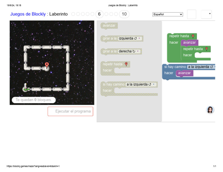 Juegos de Blockly - Laberinto | PDF