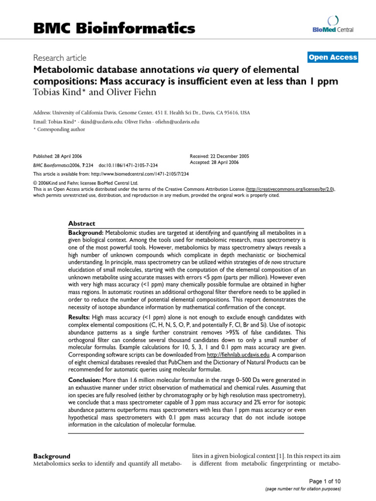 BMC Bioinformatics | PDF