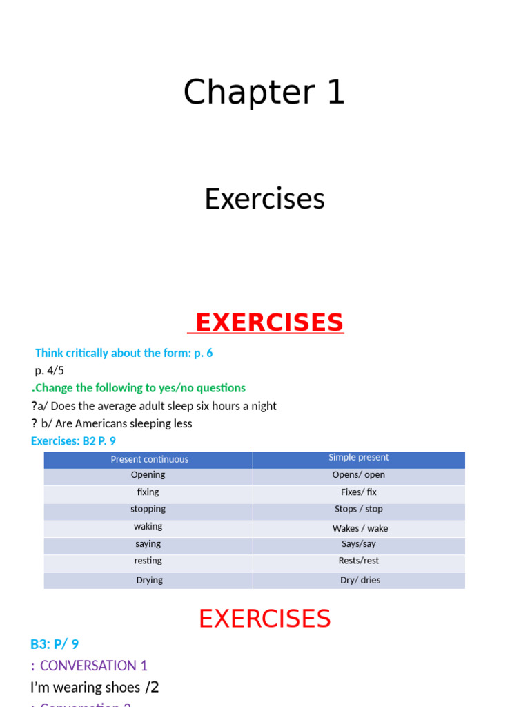 Exercises | PDF