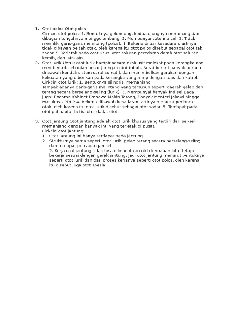 Otot Polos Otot Polos | PDF