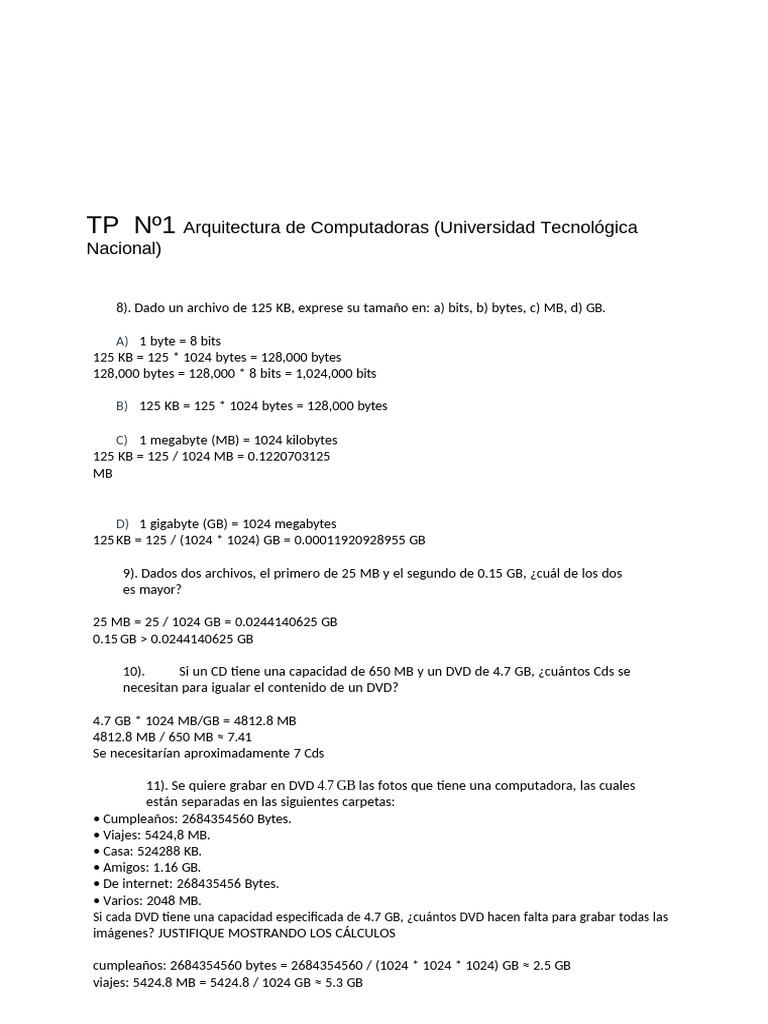 tp-1 - EJERCICIOS RESUELTO | PDF