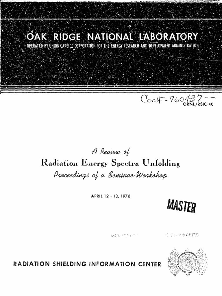 IAEA Unfolding1960 | PDF