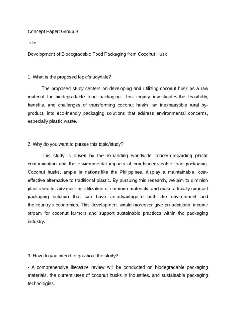 Concept Paper | PDF