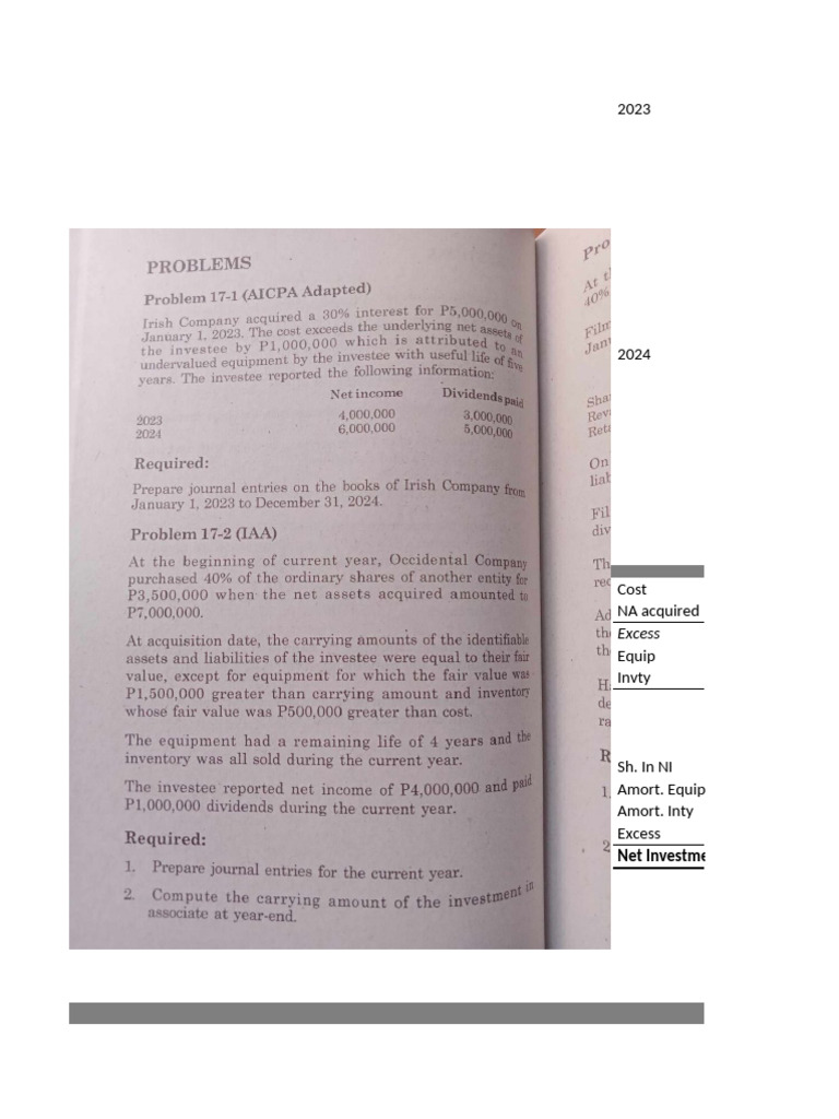 Chapter 17 IA1 | PDF