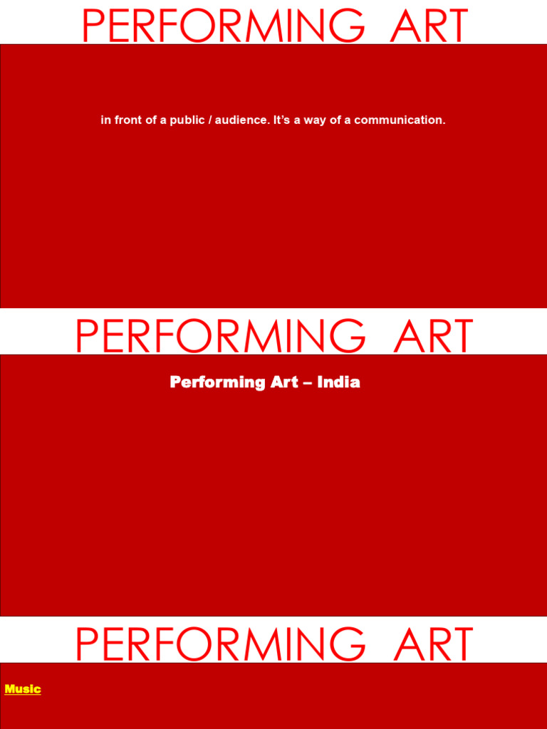 Purely About Performing Art | PDF | Performing Arts