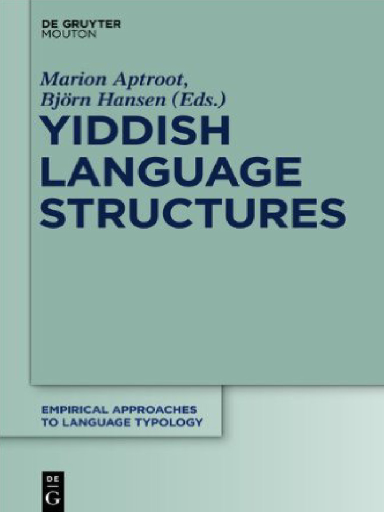 Yiddish Language Structures | PDF
