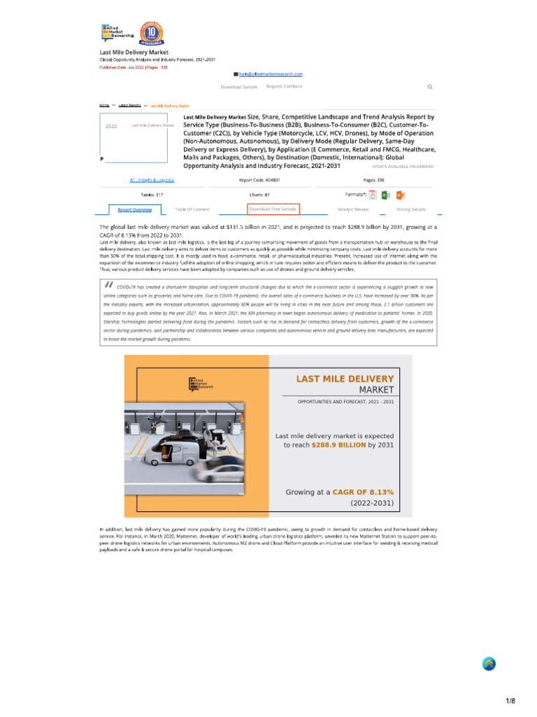 Last-mile delivery market | PDF