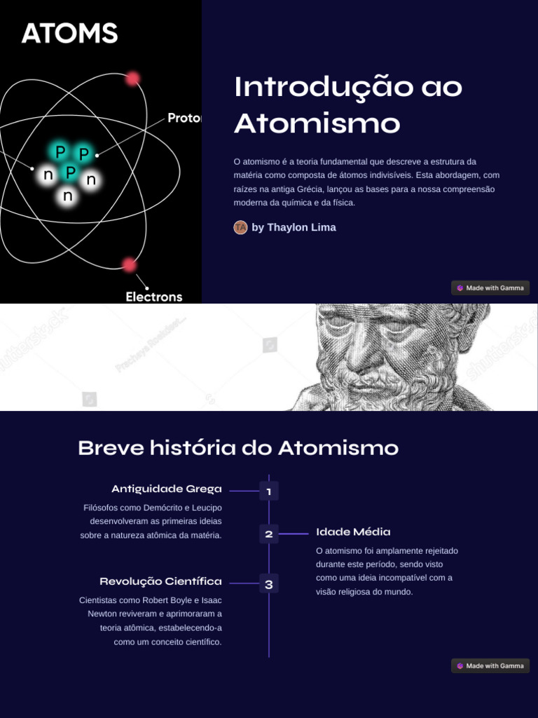 Introducao Ao Atomismo | PDF