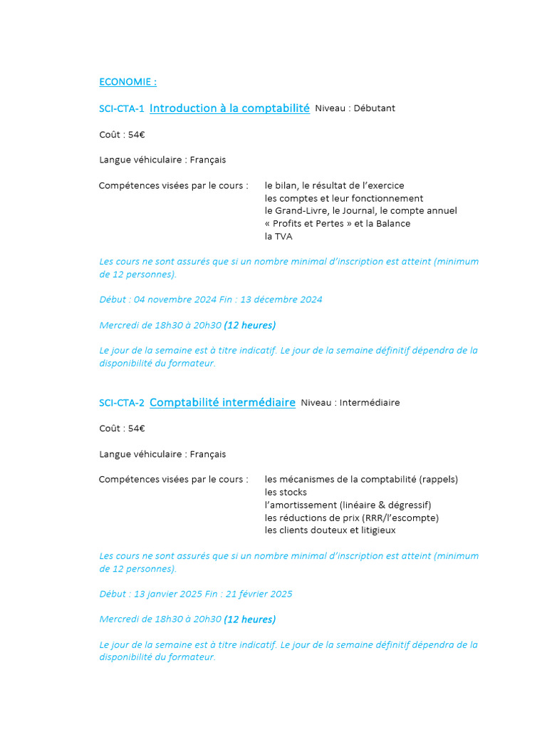 Détail Comptabilité | PDF