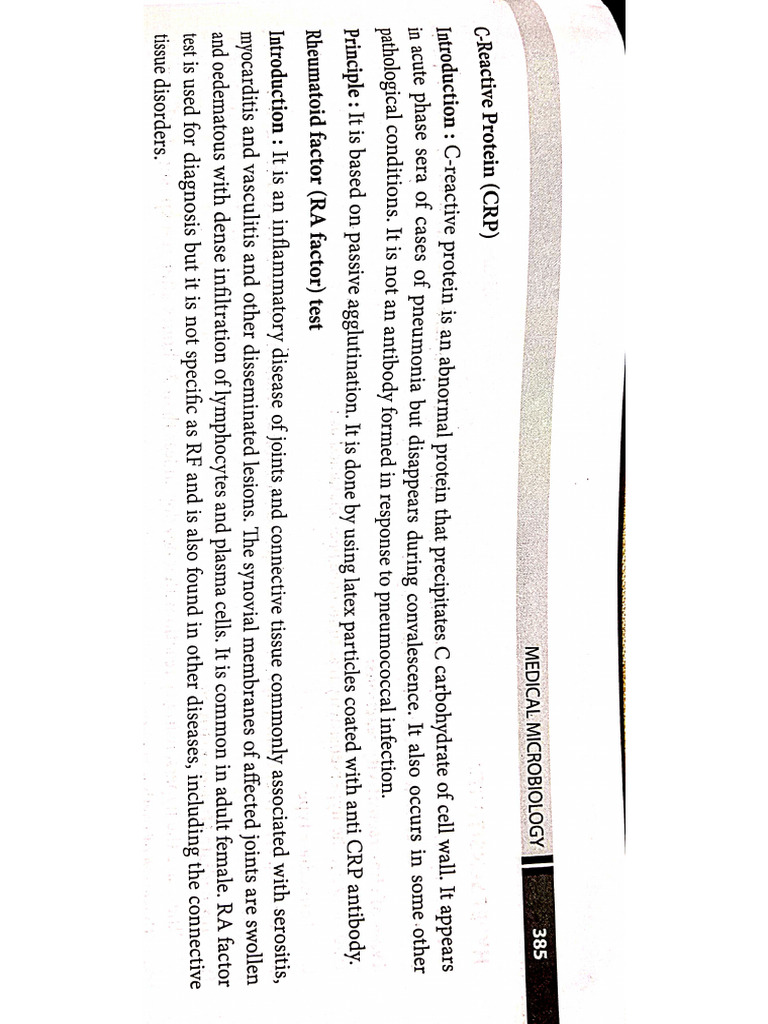 CRP and Ra Factors | PDF