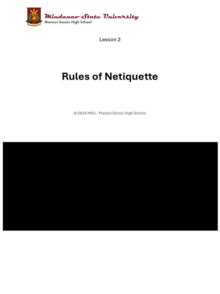 Essential Netiquette Rules Explained | PDF | Human Communication | Communication