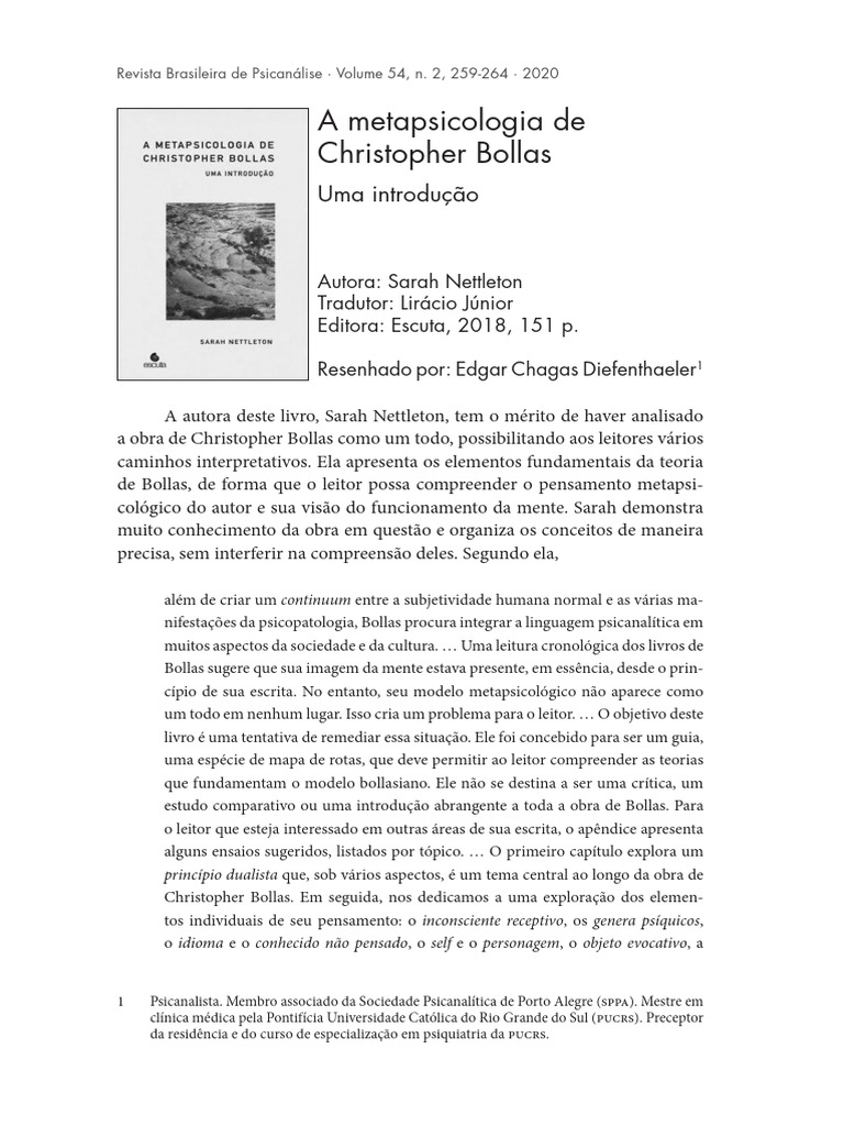Bollas | PDF
