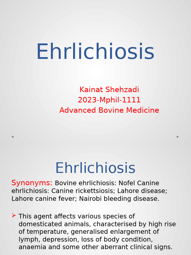 12-Ehrlichiosis | PDF