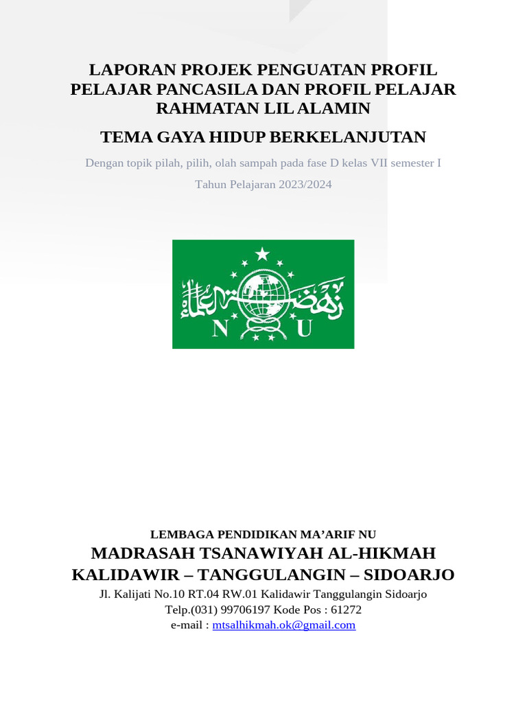 Laporan Projek P5ra 23.24 | PDF
