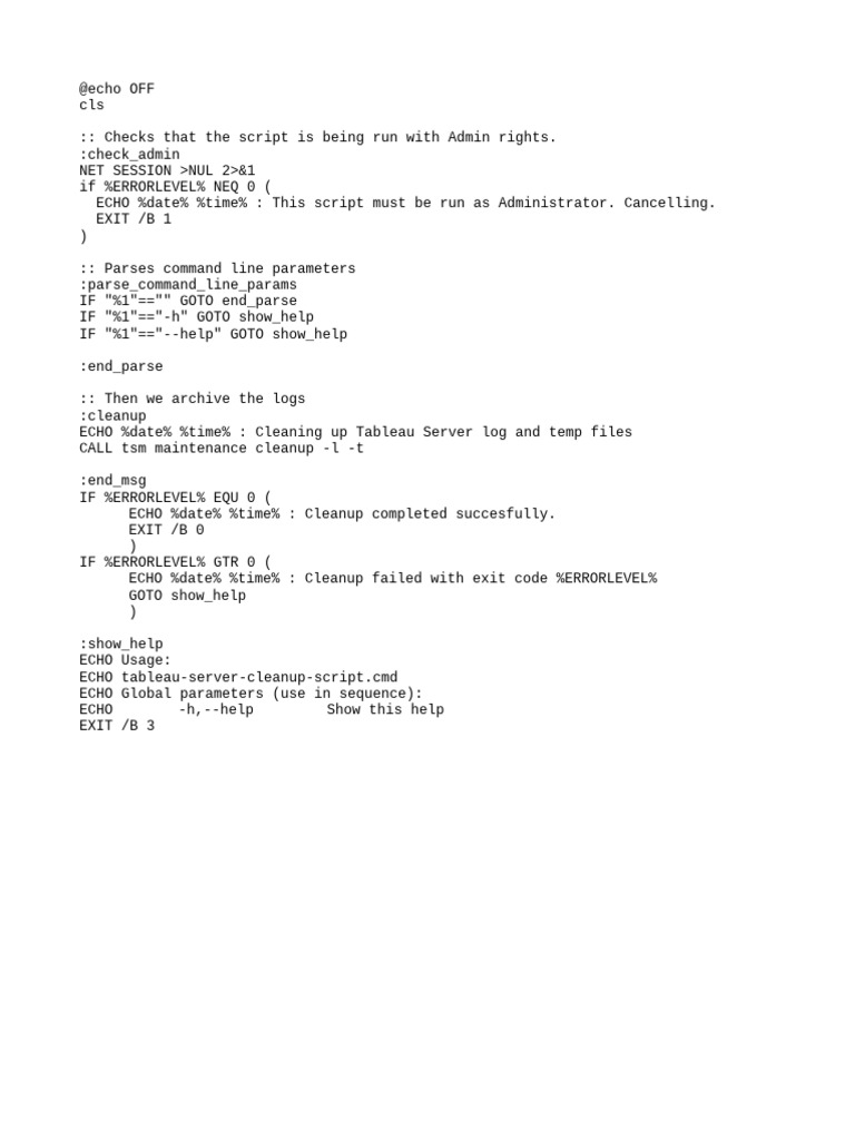 Cleanup Scheduler | PDF