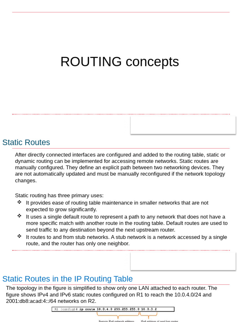4 Routing Concepts | PDF