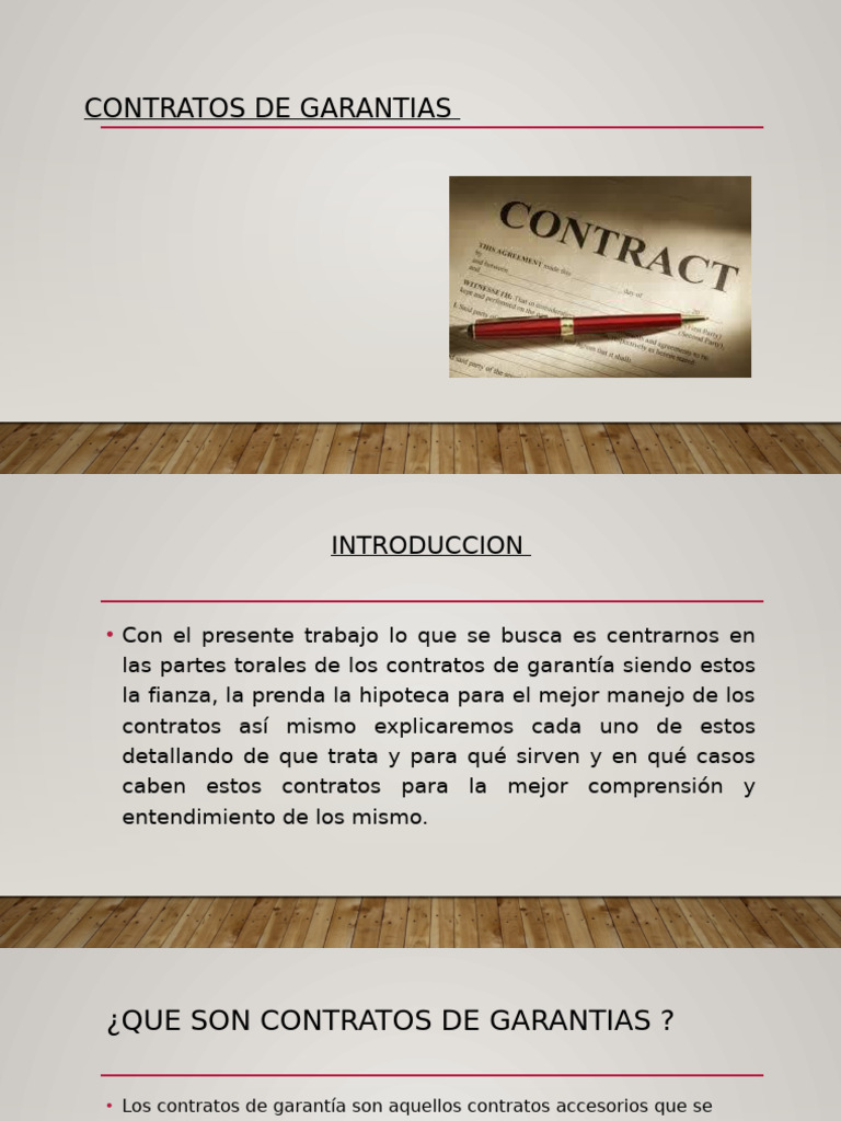 Contratos de Garantía | PDF