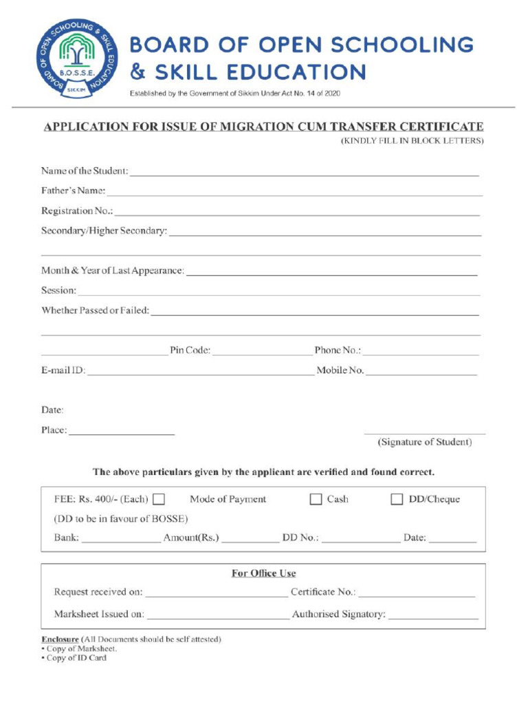 Migration Letter | PDF