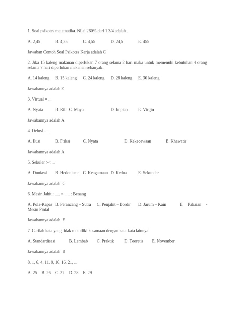 Psikotest | PDF