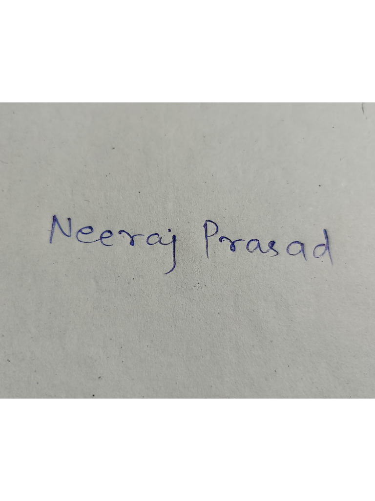 Neeraj Signature | PDF