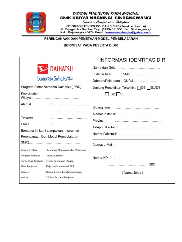 Pemetaan Dan Model Pembelajaran MTK | PDF