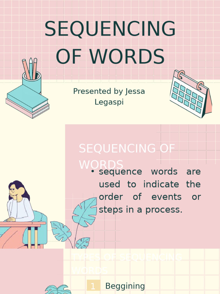Sequencing of Words 2 | PDF | Linguistics | Career & Growth