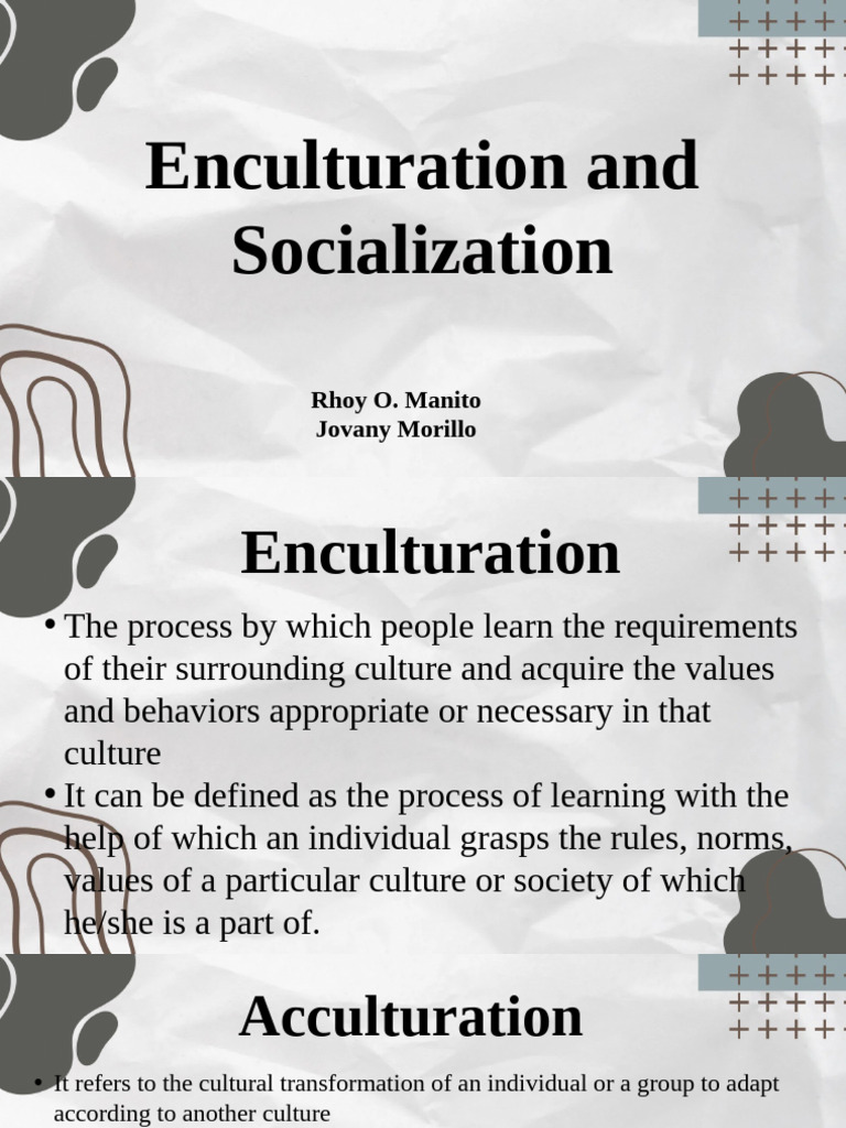 Socialization | PDF
