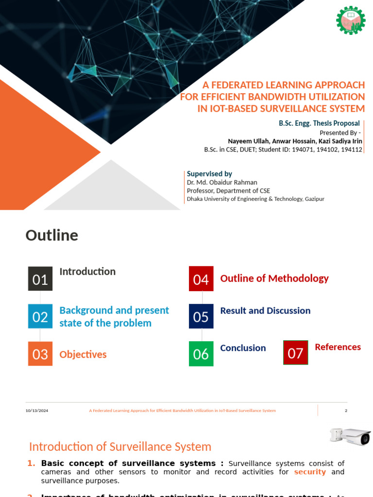 Presention - A Federated Learning Approach For Efficient Bandwidth Utilization in IoT Based ...