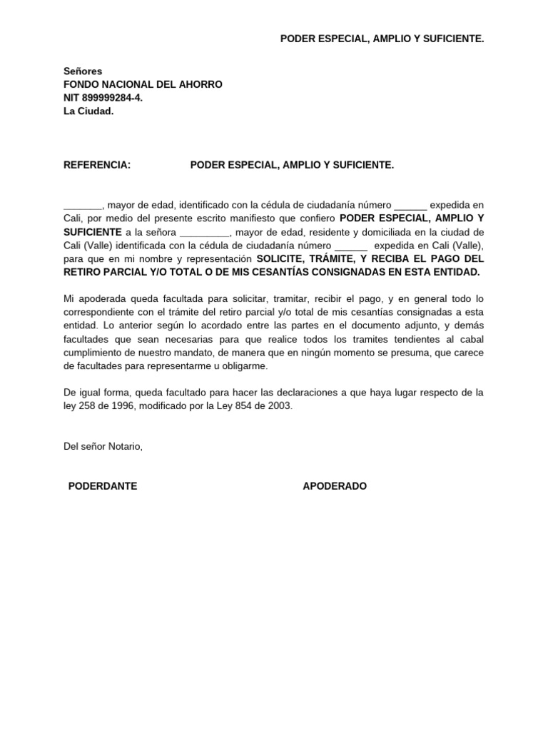 Poder Especial - FNA | PDF