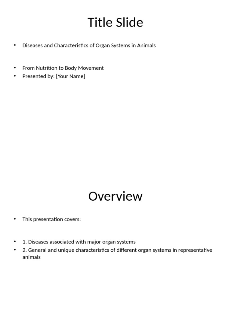 Organ Systems Diseases Presentation | PDF | Immune System | Wellness