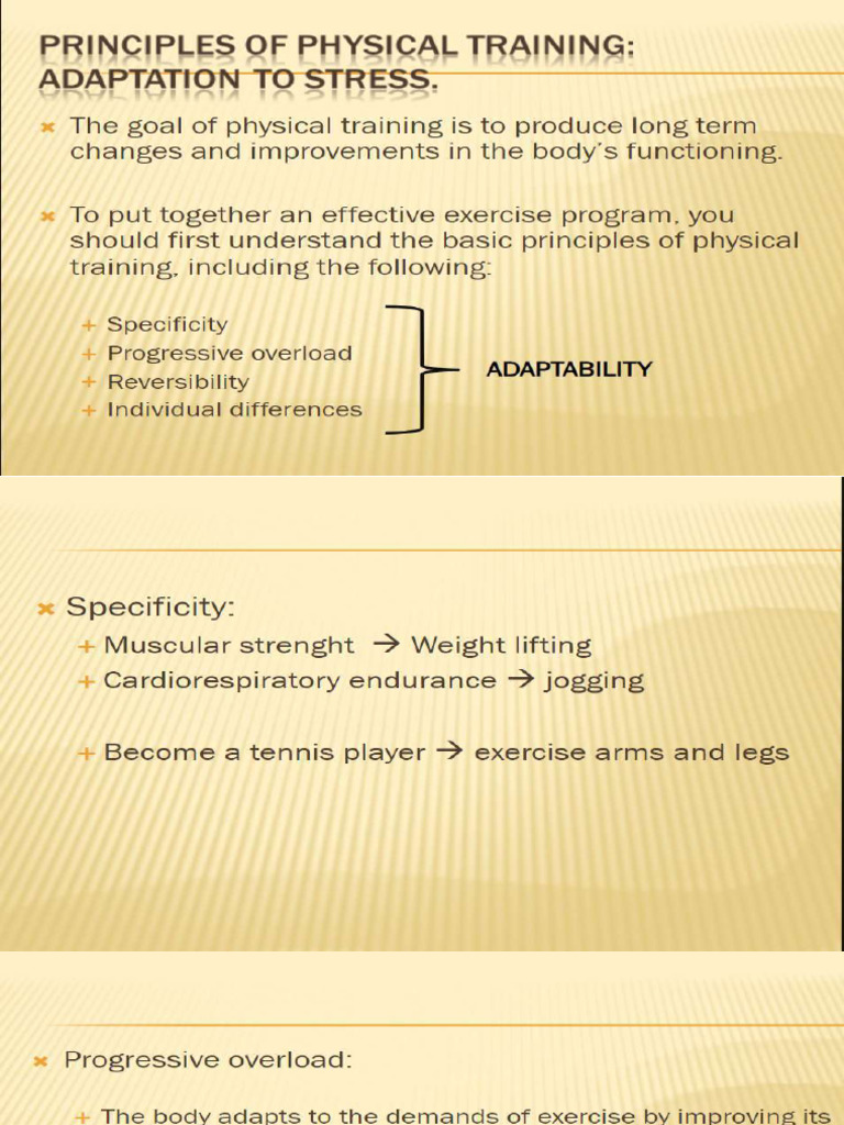 Principle of Exercise PFT62 - Compressed | PDF