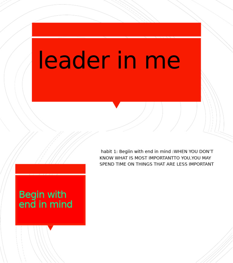 Leader in Me | PDF