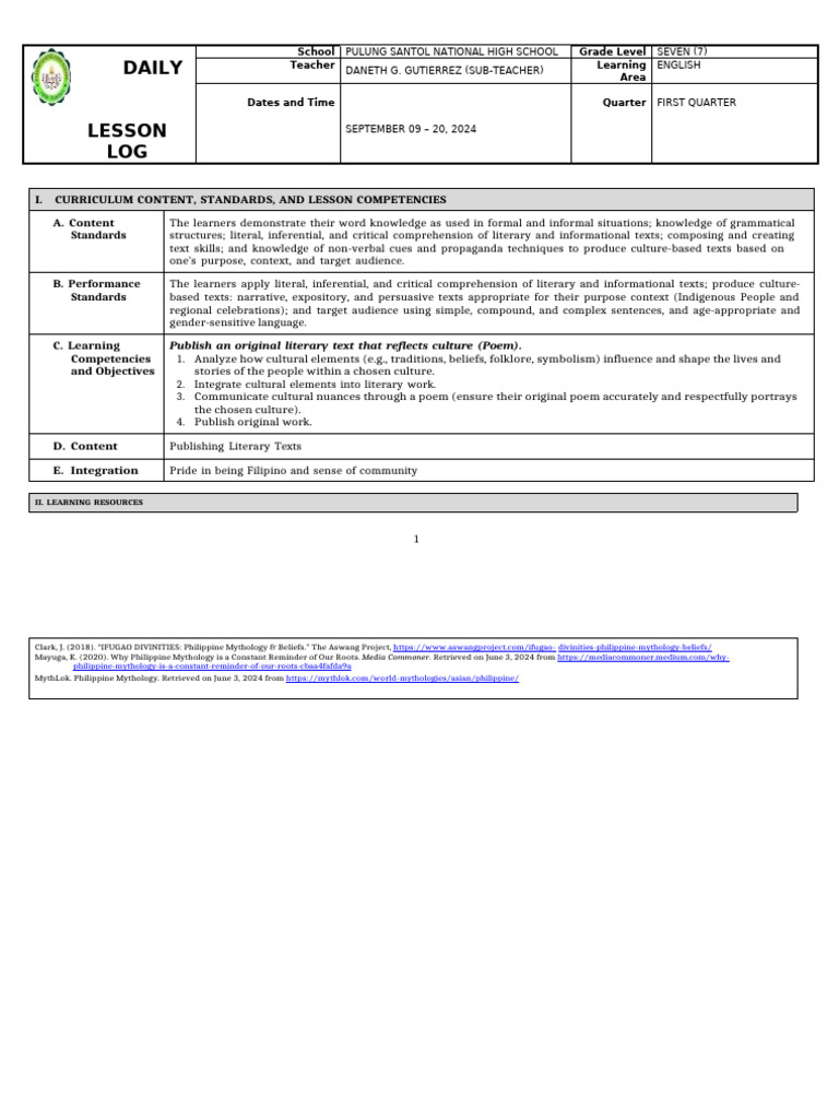 DLL Week 8 Final | PDF