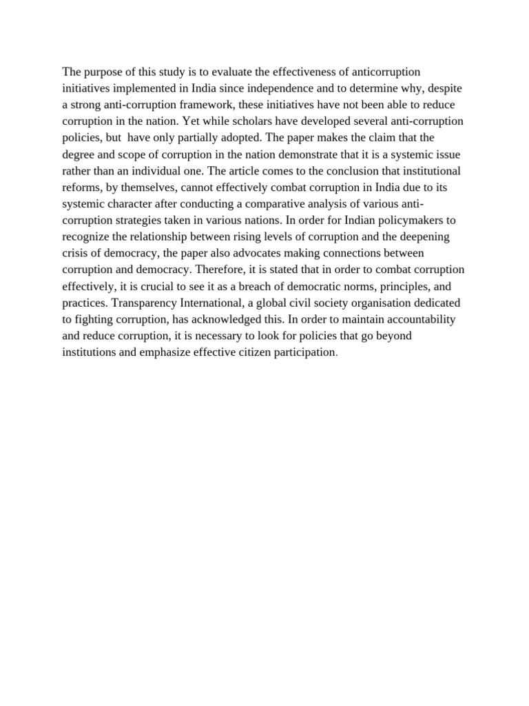 Anti Corruption | PDF