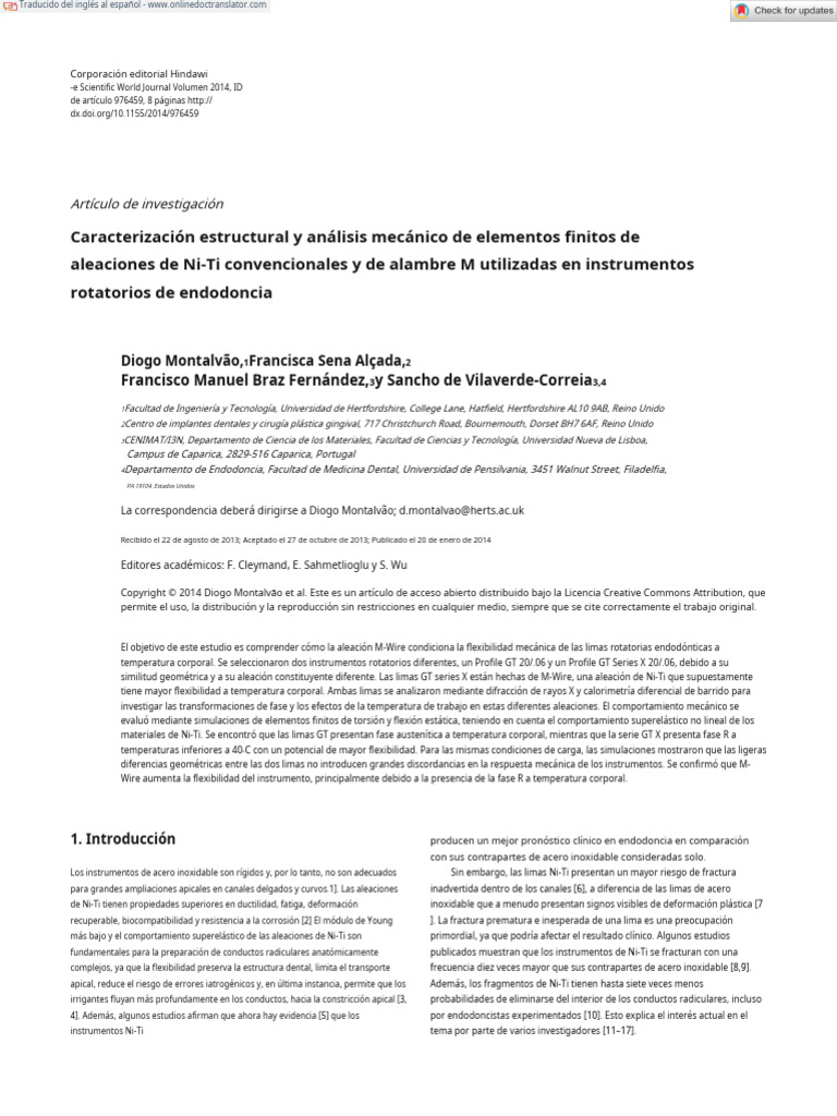 The Scientific World Journal - 2014 - Montalvão - Structural ... The Scientific World Journal - 2014 - Montalvão - Structural ...