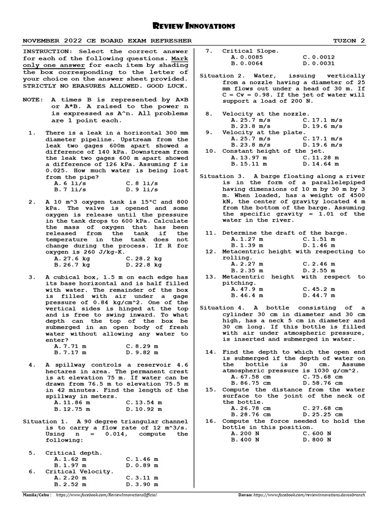 Tuzon 2 - Refresher HYD | PDF